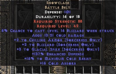 Buy Diablo 2 Belts - D2ItemStash
